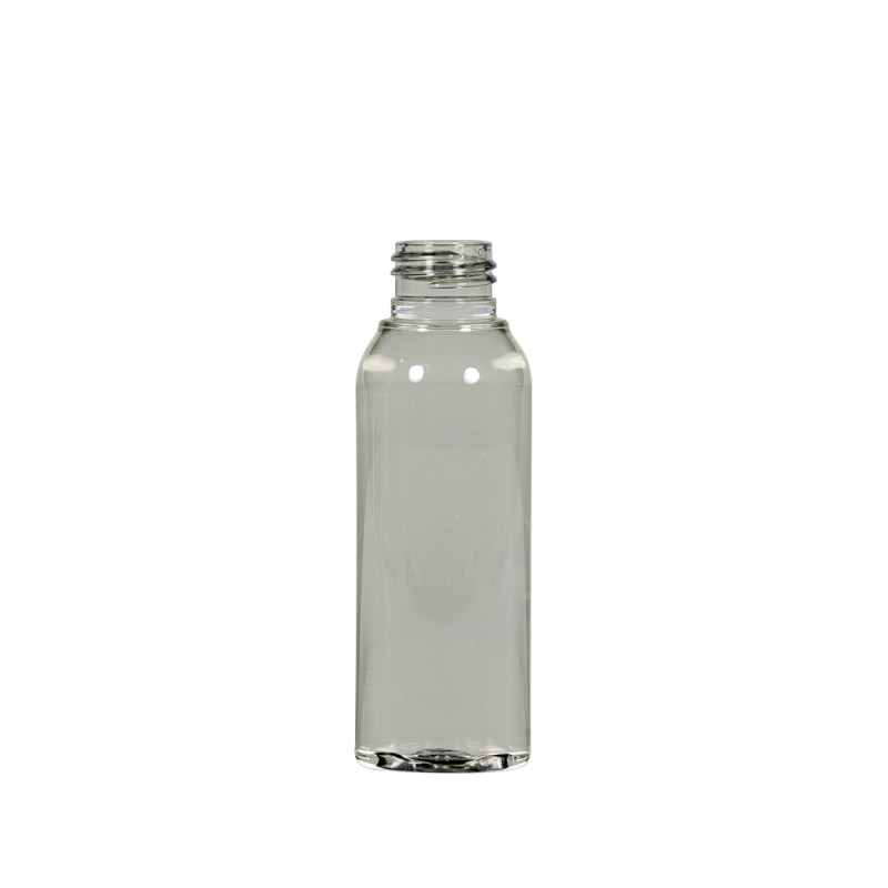 100 ml Flasche Basic Round Recyclet PET transparent 24.410